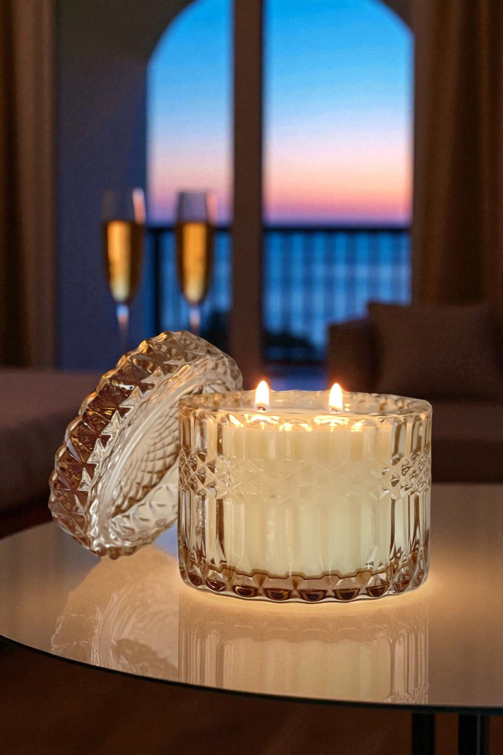 Champagne Toast Luxe Hand Poured Candle exclusive at Oceanista
